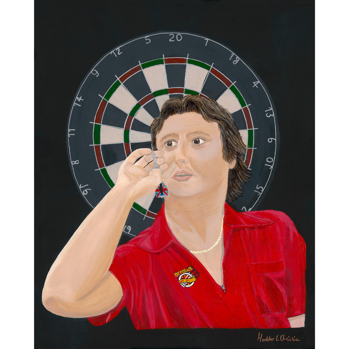 Eric Bristow "Hey Day" - Original Acrylic on Canvas Painting– Tiger Darts